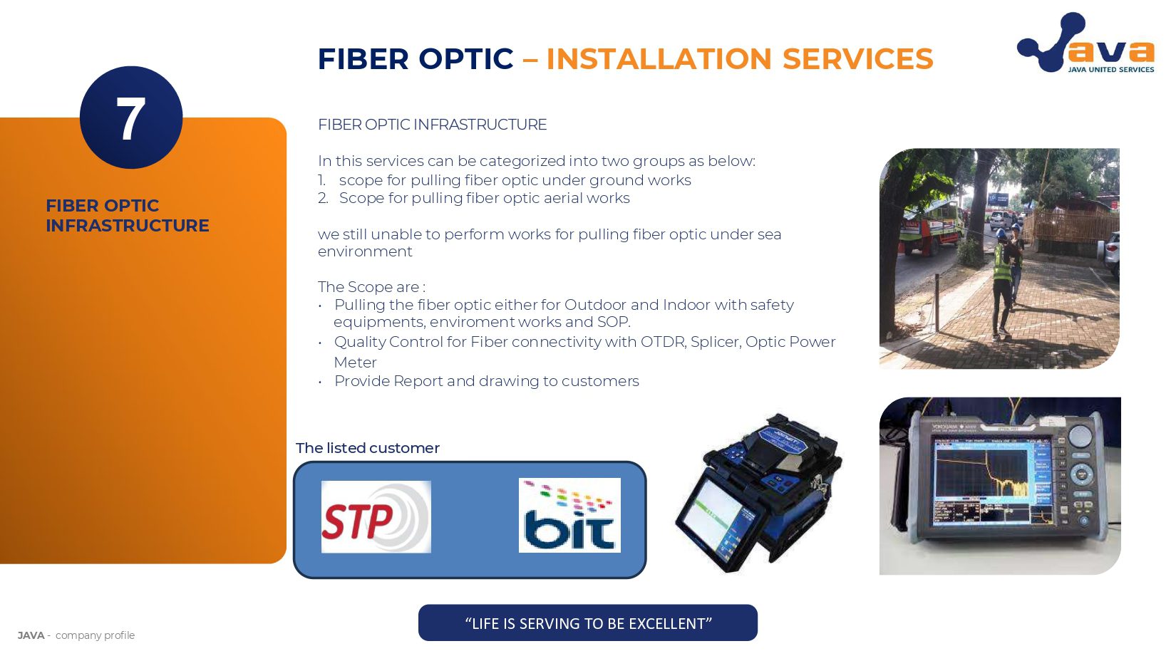 07. FIBER OPTIC – JAVA UNITED SERVICES